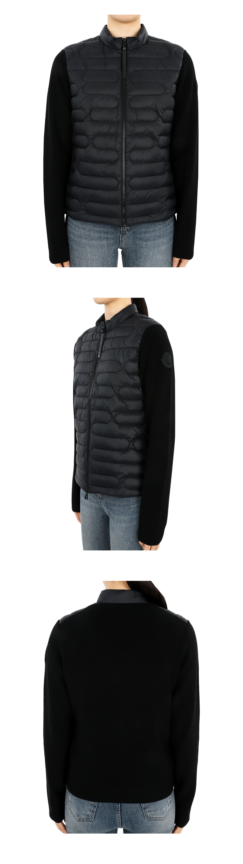 MONCLER(몽클레르) 디몬트 24 S/S 몽클레어 여성 경량 다운 패딩 믹스 자켓(블랙) 9B00028 M1367 999 ...